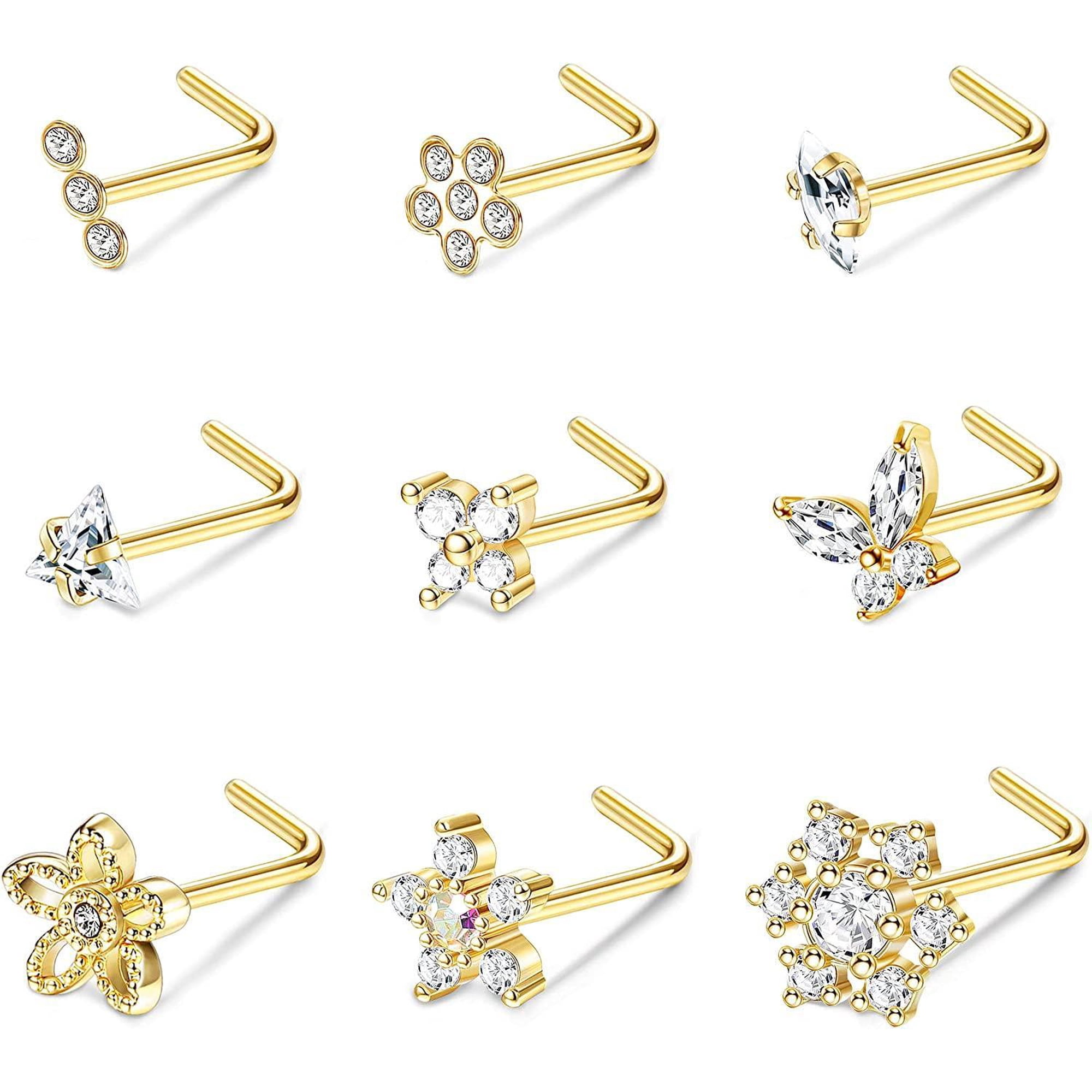 Cute Nose Diamond Studs