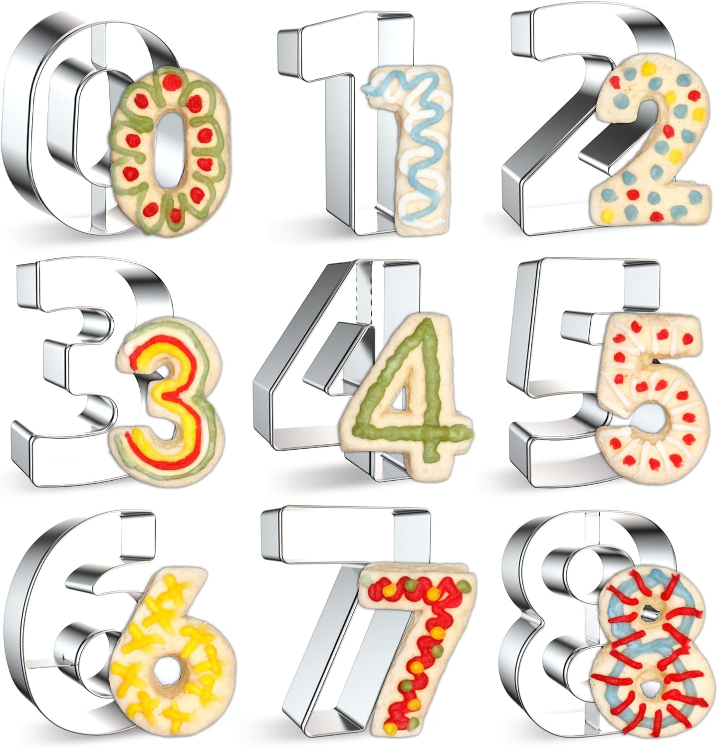 9Pcs/26PCS Alphabet Letters Numbers Cookie Cutters Set, DIY Letters ...
