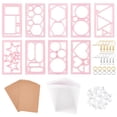 9Pcs 9 Style Plastic Cutting Dies Molds Triangle Heart Oval with Iron ...