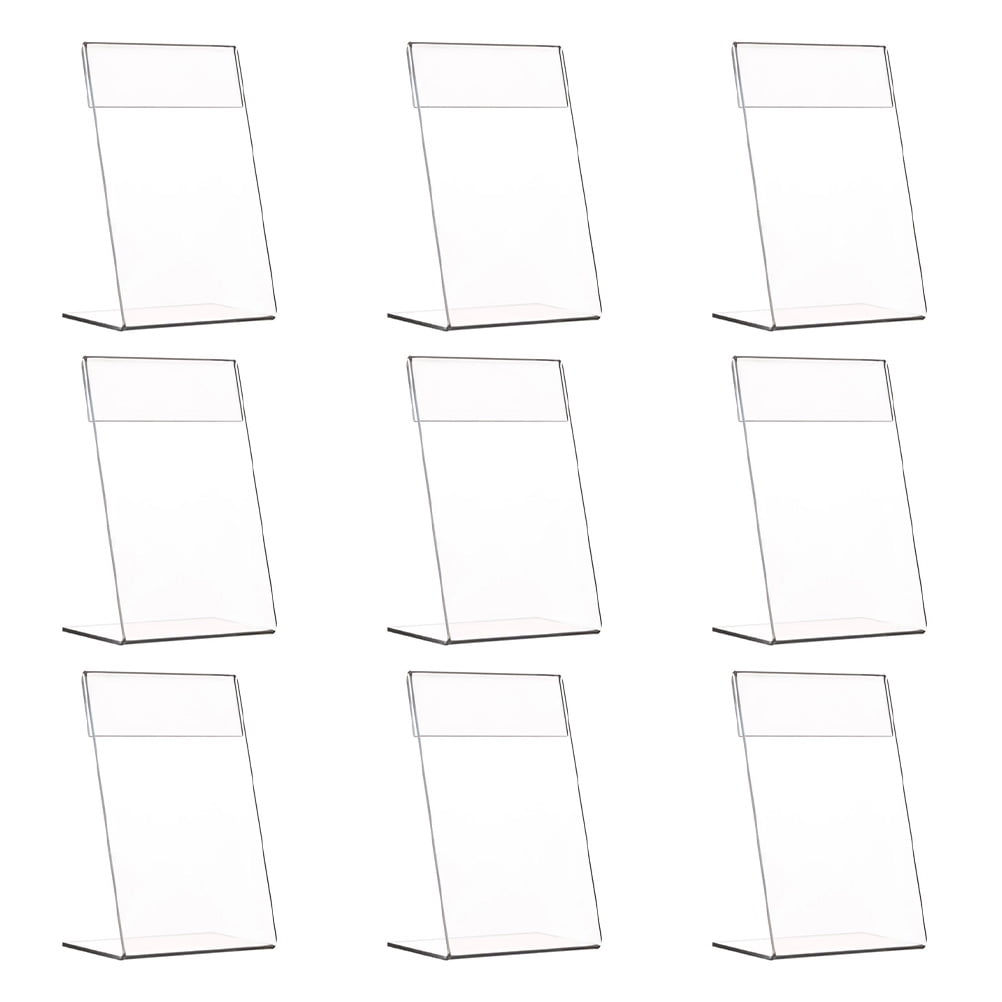 USHOBE Sign Holders Acrylic Simple Design Storage Rack 9Pcs - Walmart.com