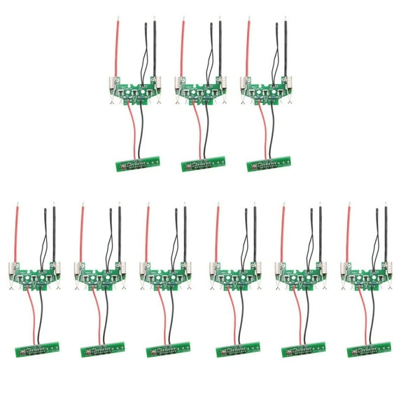9Pcs BAT610 18V Lithium-Ion Battery PCB Charging Protection Circuit ...