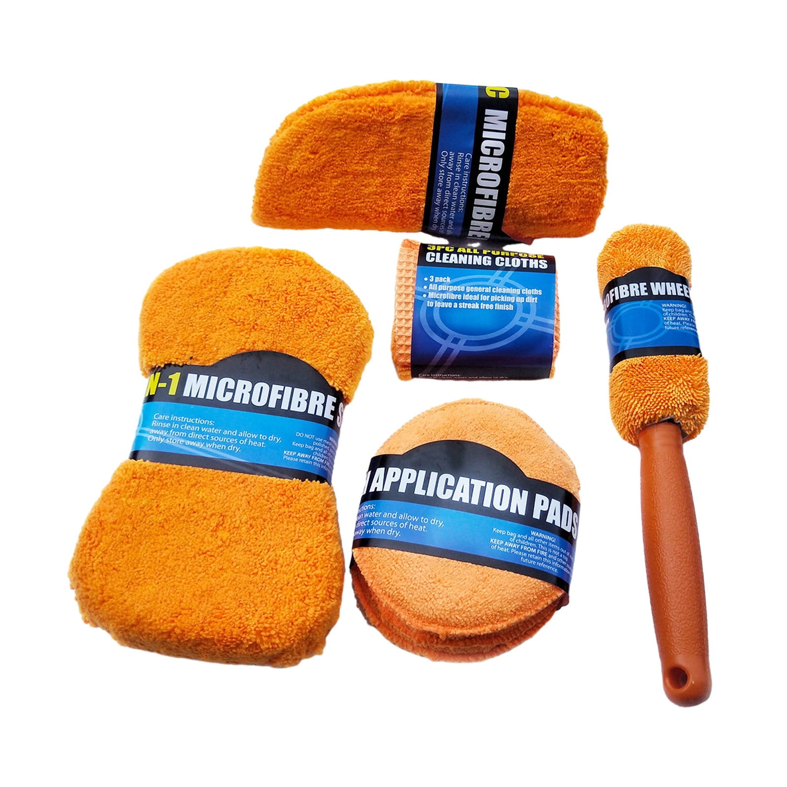 9Pcs Car Wash Cleaning Tools Kit Car Detailing Set with Black Canvas ...