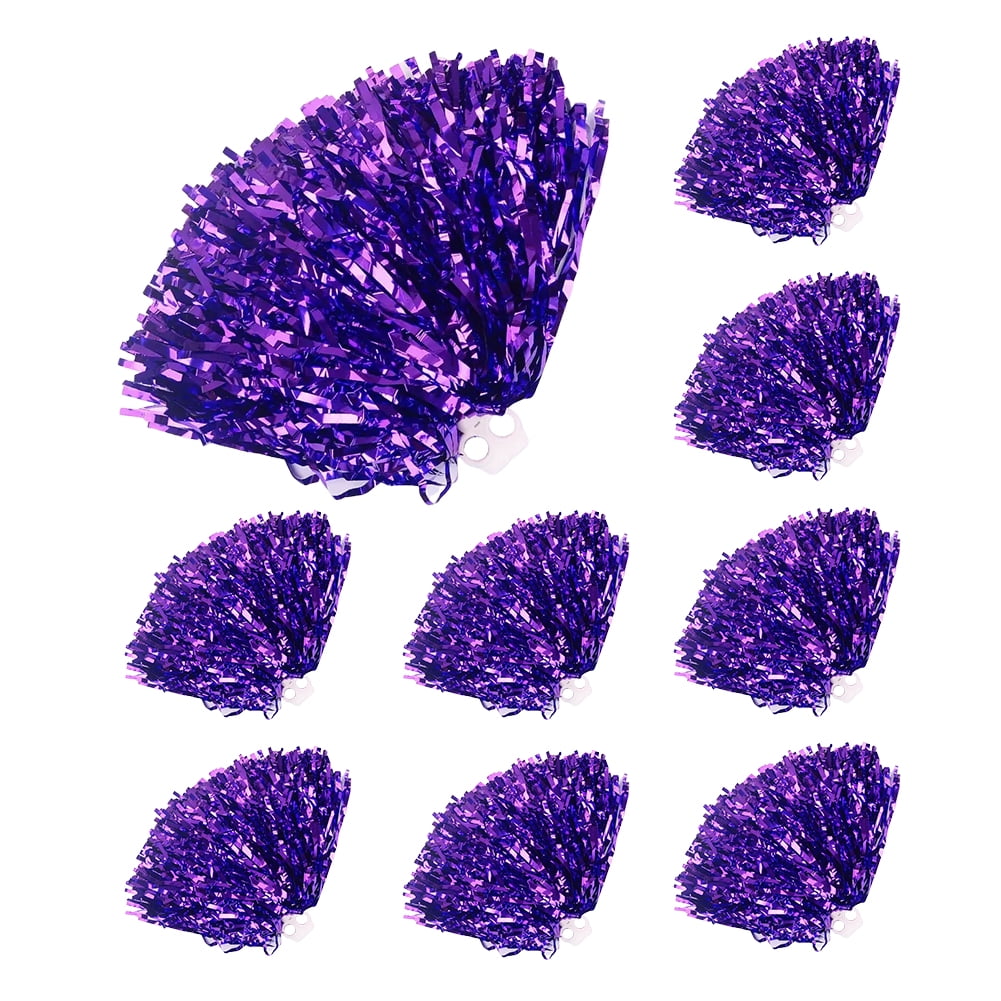 9Pcs Cheerleading Pom Poms PVC Cheer Poms Handheld 30CM Cheer Pompoms ...