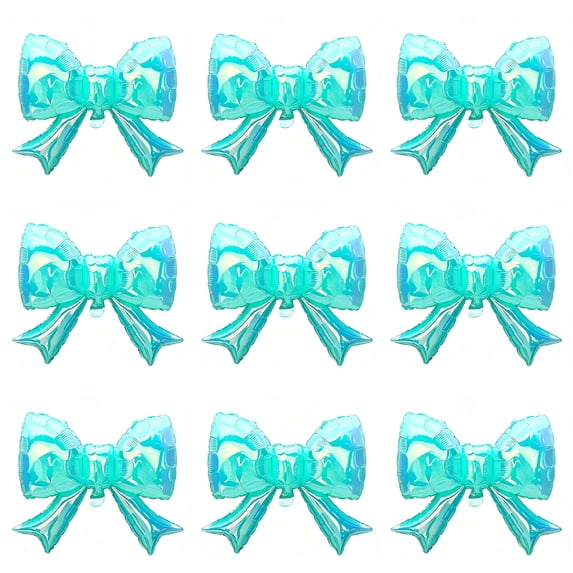 9Pcs Colorful Bow Balloons for Birthday Wedding Anniversary Engagement ...