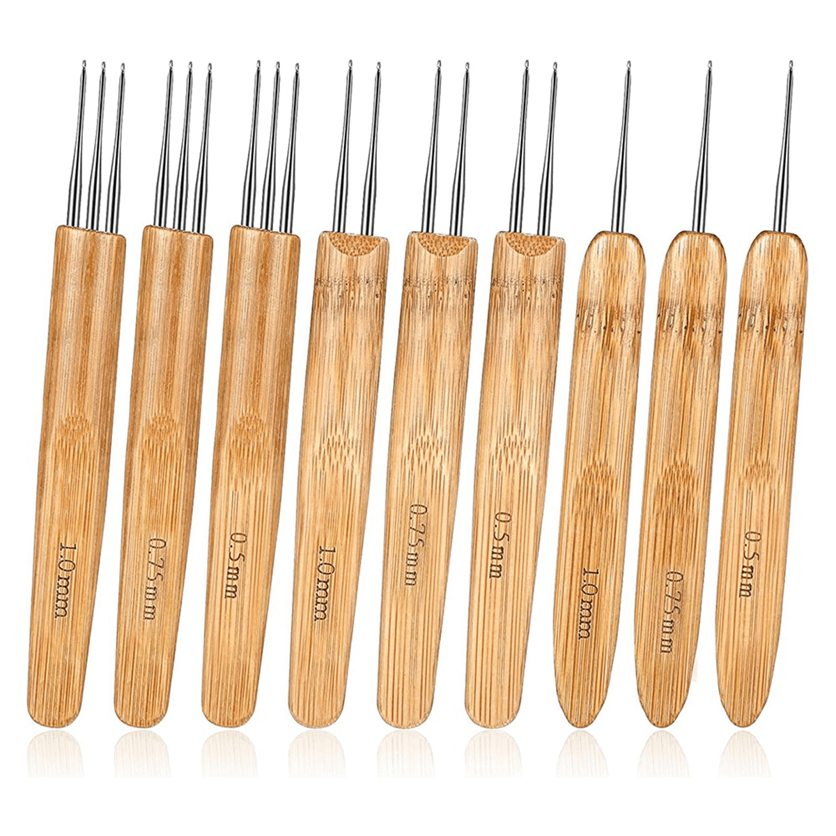 9Pcs Dreadlock Crochet Hook for Hair Loc Needle Dreads Tool Braid Craft ...