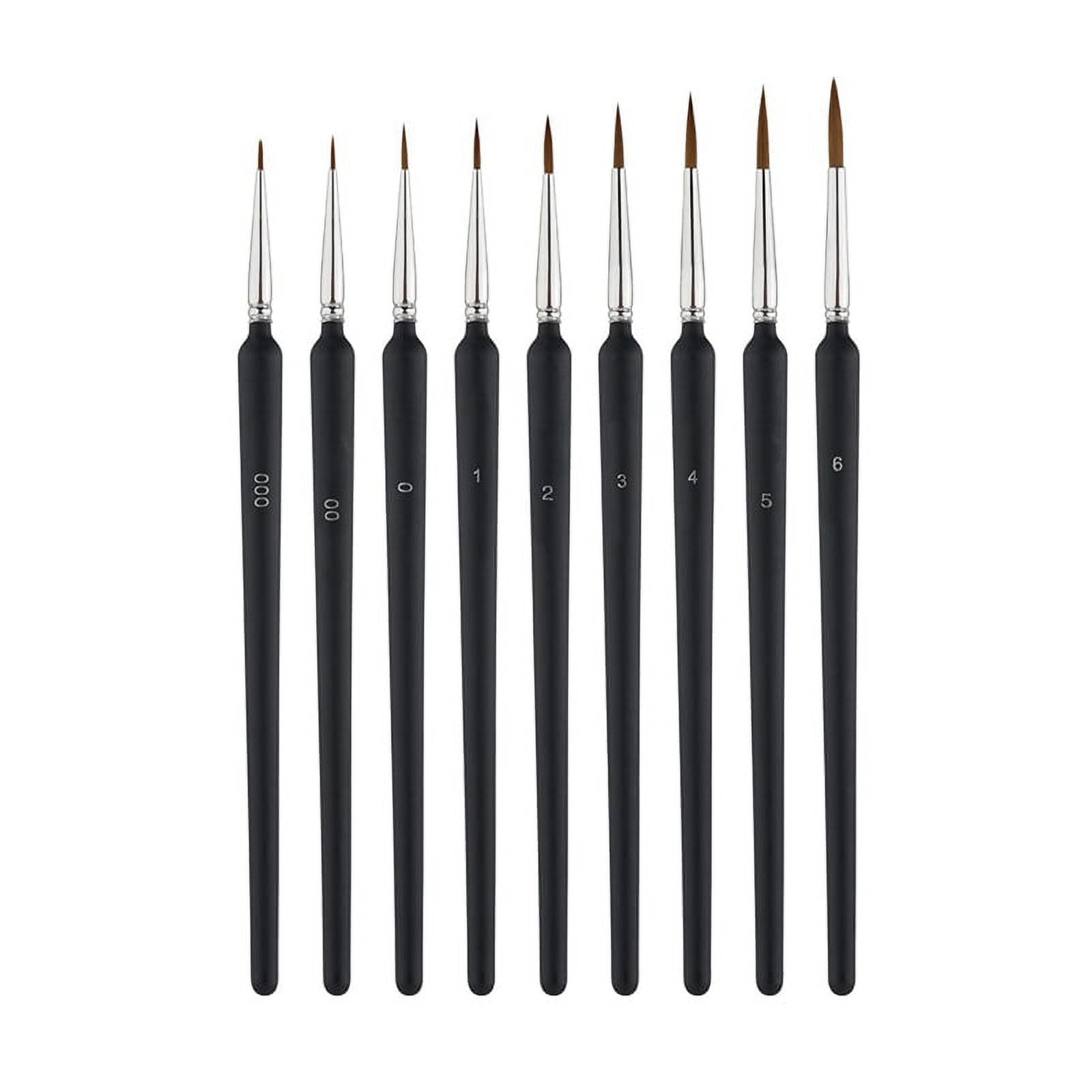 9Pcs Fine Detail Paint Brush, Miniature Detail Paint Brushes with 9 ...