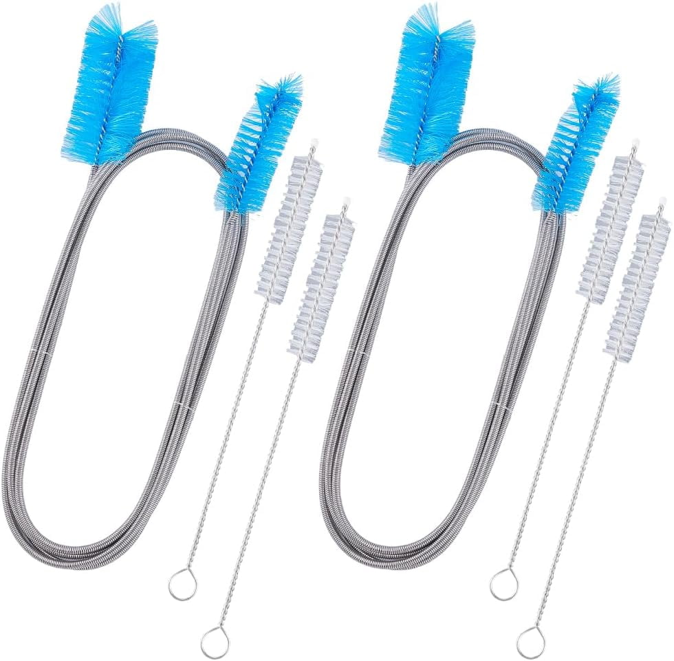 9Pcs Flexible Drain Brush Set Metal Stainless Steel Double Ended ...