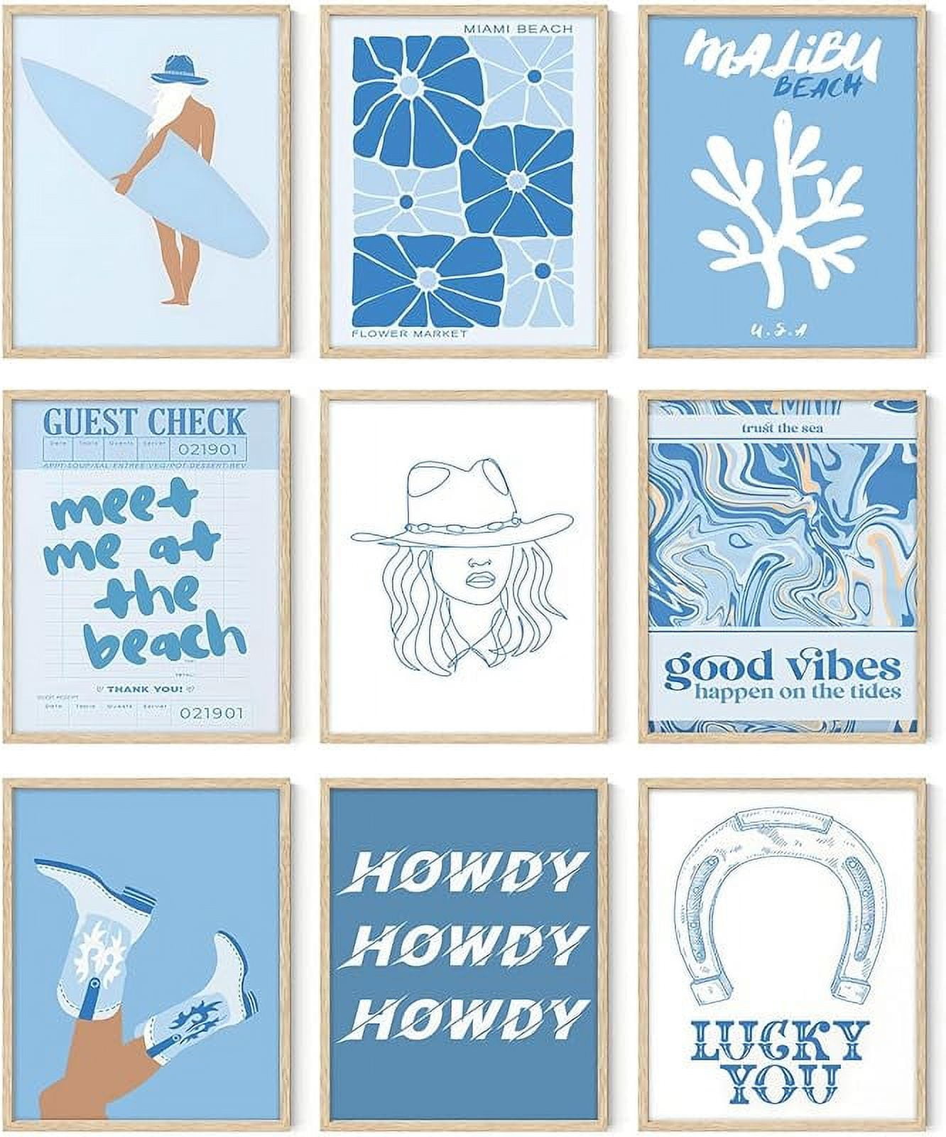 9Pcs Funny Black Cat Wall Art Cats in Famous Paintings Posters Prints ...