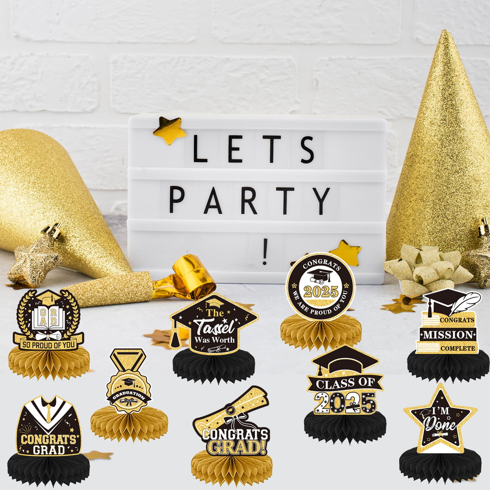 9Pcs Graduation Centerpieces for Tables 2025,Graduation Table ...