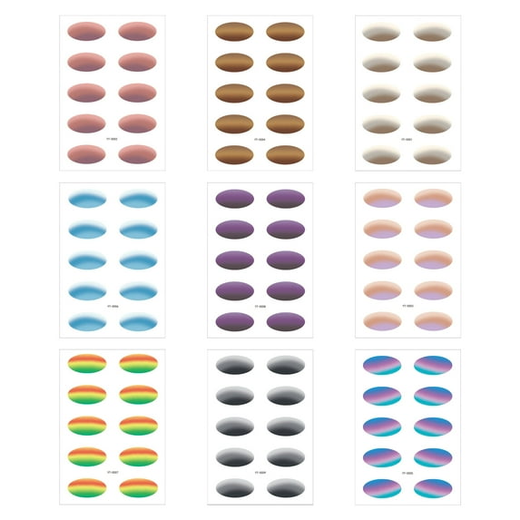 9Pcs Instantly Eyeshadow Stickers Water Proof Long Lasting Adhesive ...