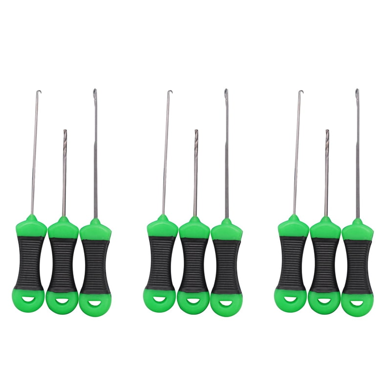 9Pcs Kit Outdoor Fishing Bait Needles Rigging Tool for Rig Boilie ...