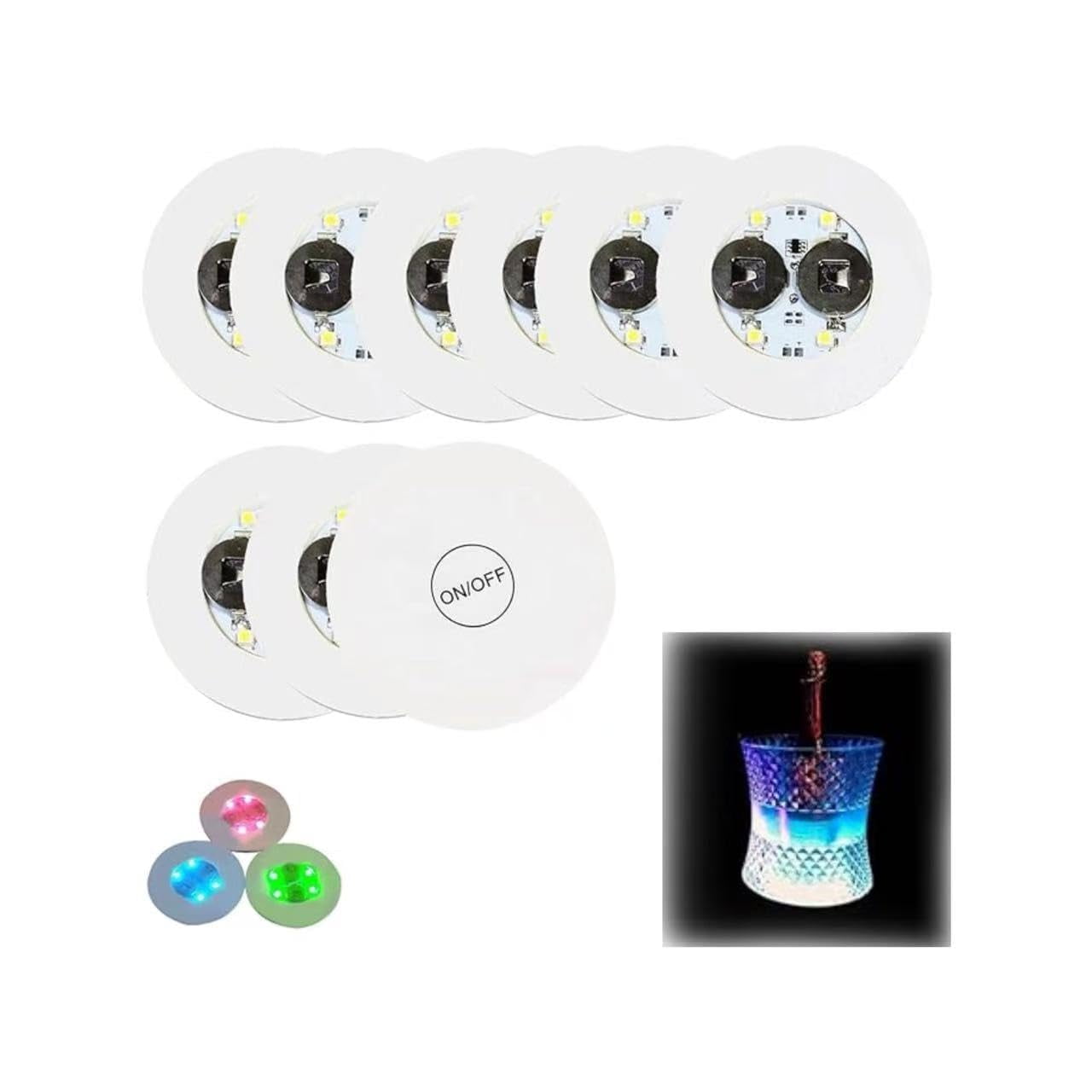 9Pcs LED Coaster, Light Up Coasters for Drinks, Cool LED Cup Holder ...