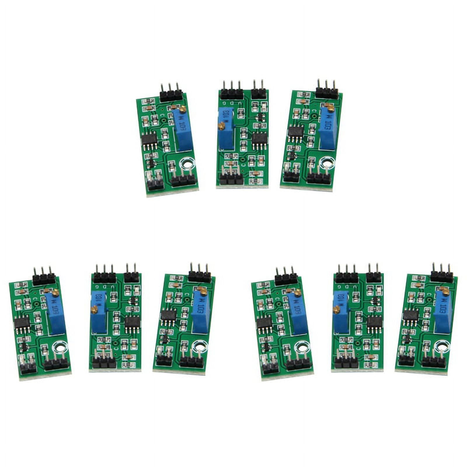 9Pcs LM393 3.5-24V Voltage Comparator Module with LED Indicator High Level Output Analog ...