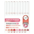 9Pcs Liquid Acrylic Marker 9 Color Acrylic Paint Pen Brush Marker for ...