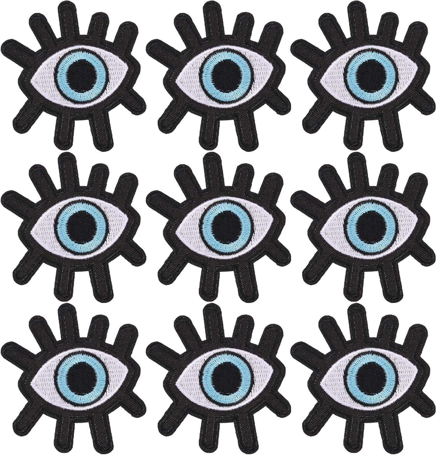 9Pcs Lucky Iron On Patches Stick On Patch Costume Accessories Appliques ...