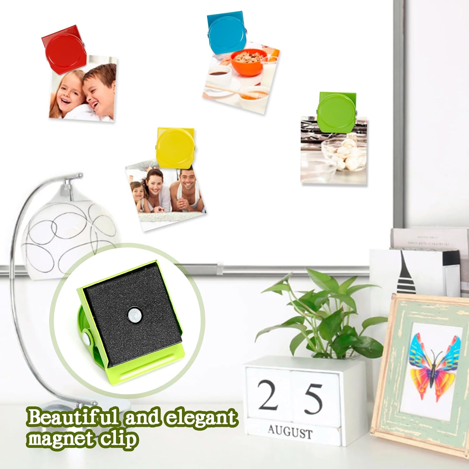 9Pcs Magnetic Clips Heavy Duty for Fridge, Mini Refrigerator Whiteboard ...