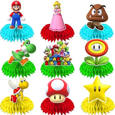 DecoPac Super Mario Rings, 24 Nintendo RST1 Cupcake Decorations ...