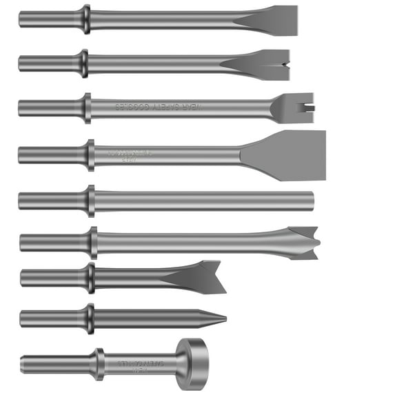 9Pcs Metal Air Hammer Bits Set for Rust Removal Drilling Sturdy ...