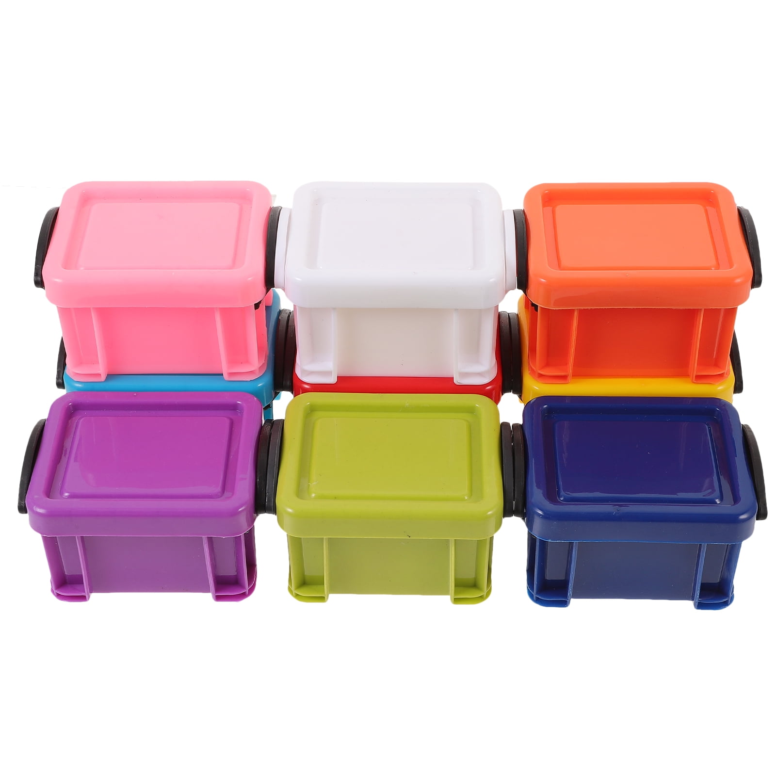 9Pcs Mini Containers with Lids Plastic Container Mini Plastic Boxes ...