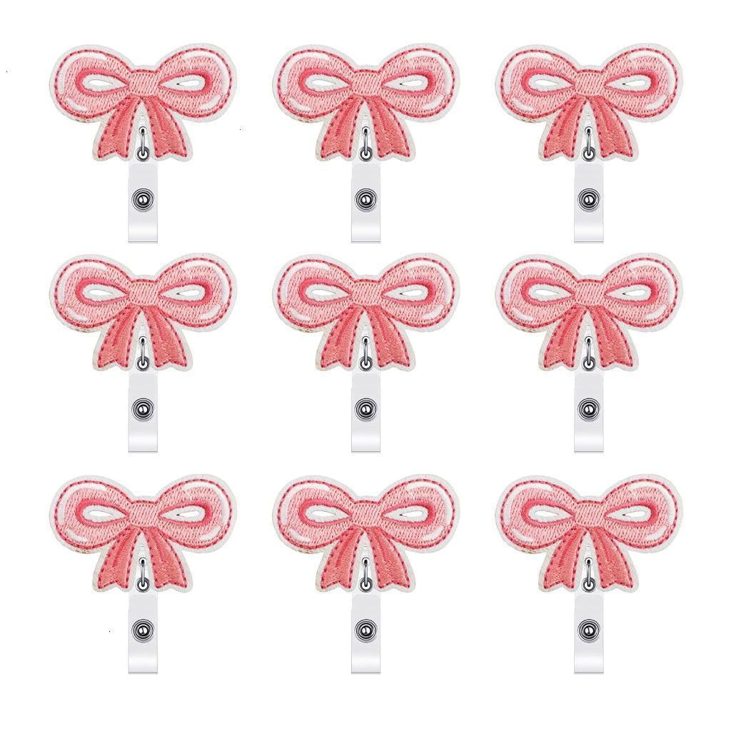 9Pcs Nurse Badges Clip Bowknot Tie Reusable Polyester Crafting ...