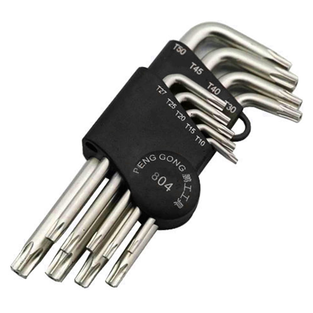 9Pcs PengGong L-Shaped Torx Hex Wrench Set - Bicycle Repair Hand Tool ...