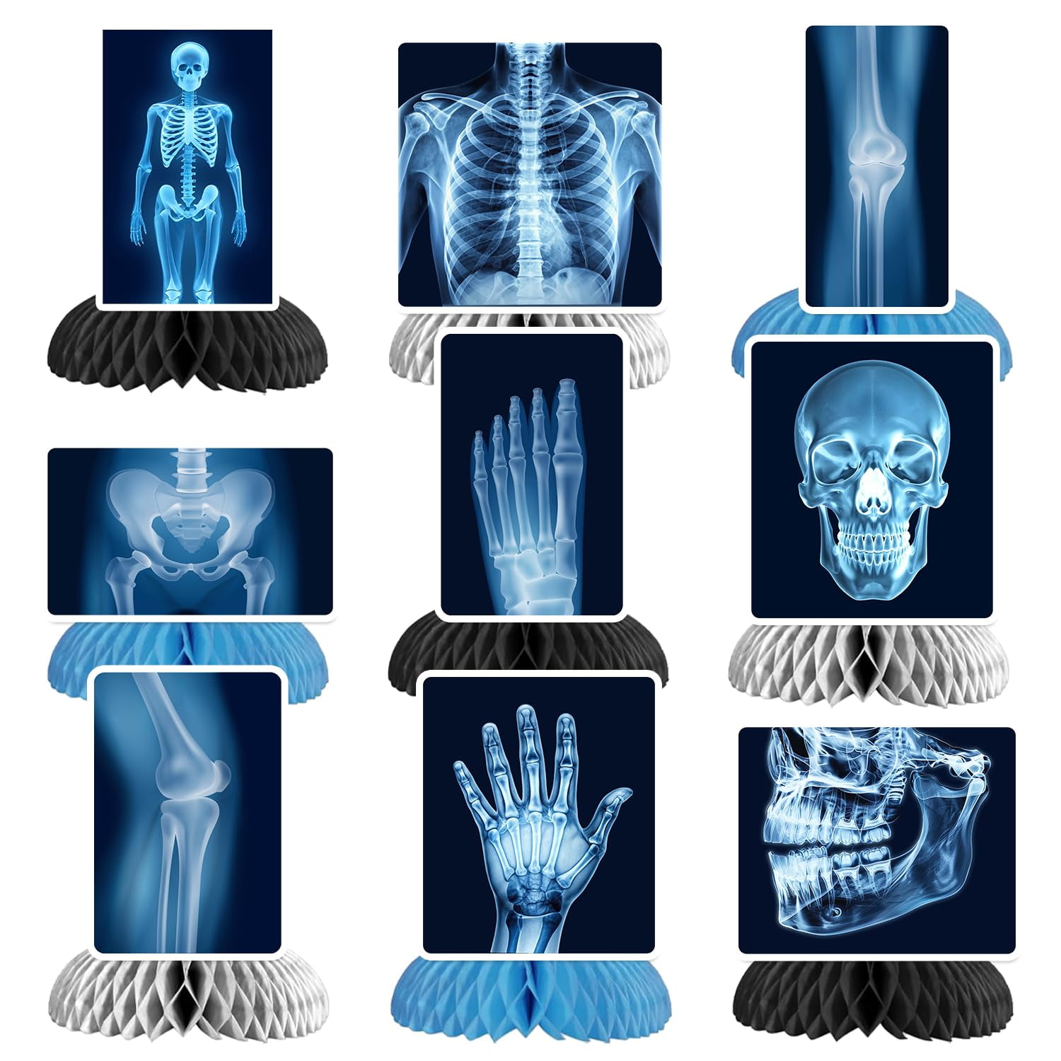 9Pcs Radiology X Ray Honeycomb Centerpieces Radiology Party Birthday ...