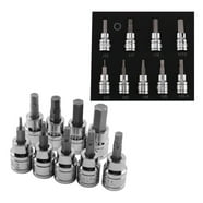 Stark USA 10PC Extra Long XZN Triple Square Spline Bit Socket Set, Premium S2 Alloy Steel | 4mm ...