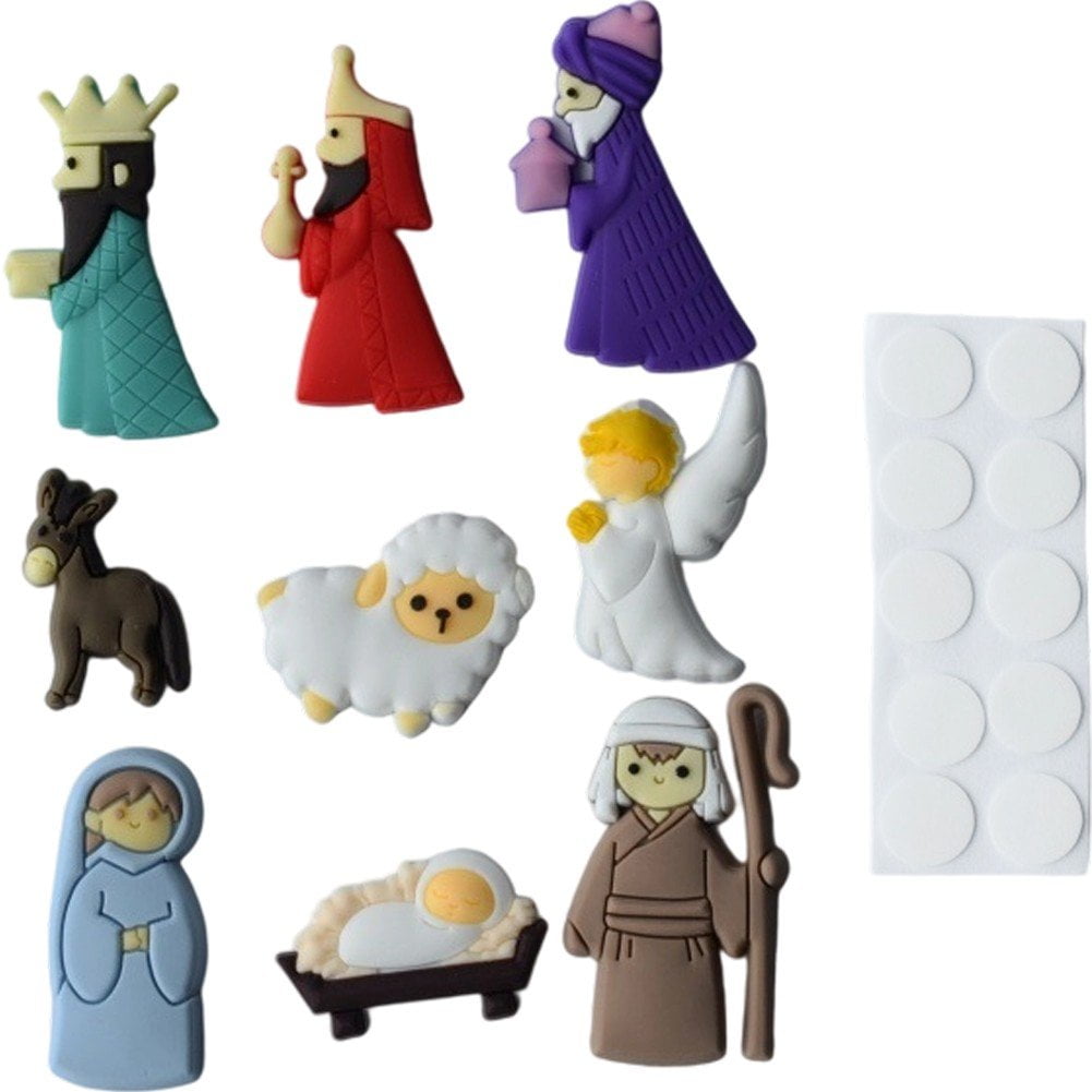 9Pcs/Set Christmas Jesus Theme Fridge Magnets Set Christmas Fridge ...