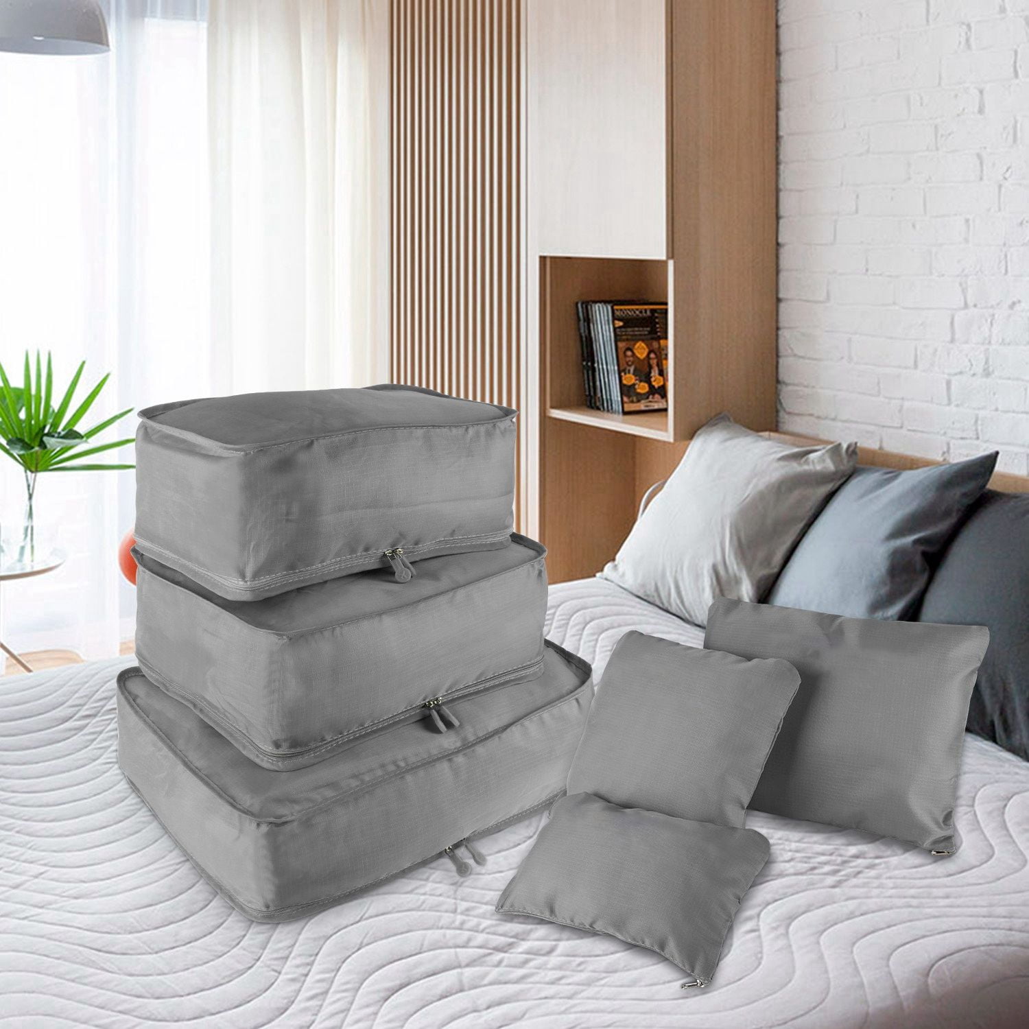 9Pcs/Set Clothes Storage Bags Water-Resistant Travel Luggage Organizer ...