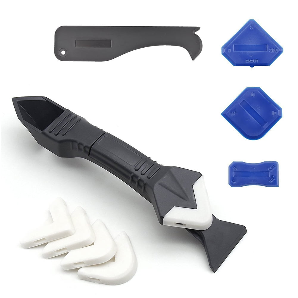 9Pcs/Set Corner Angle Caulking Scraper Polishing Pad Joint Sealant ...