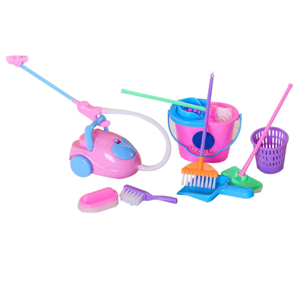 9Pcs/Set Kids Cleaning Toy Set Plastic Toddler Cleaning Toys Mini Broom ...