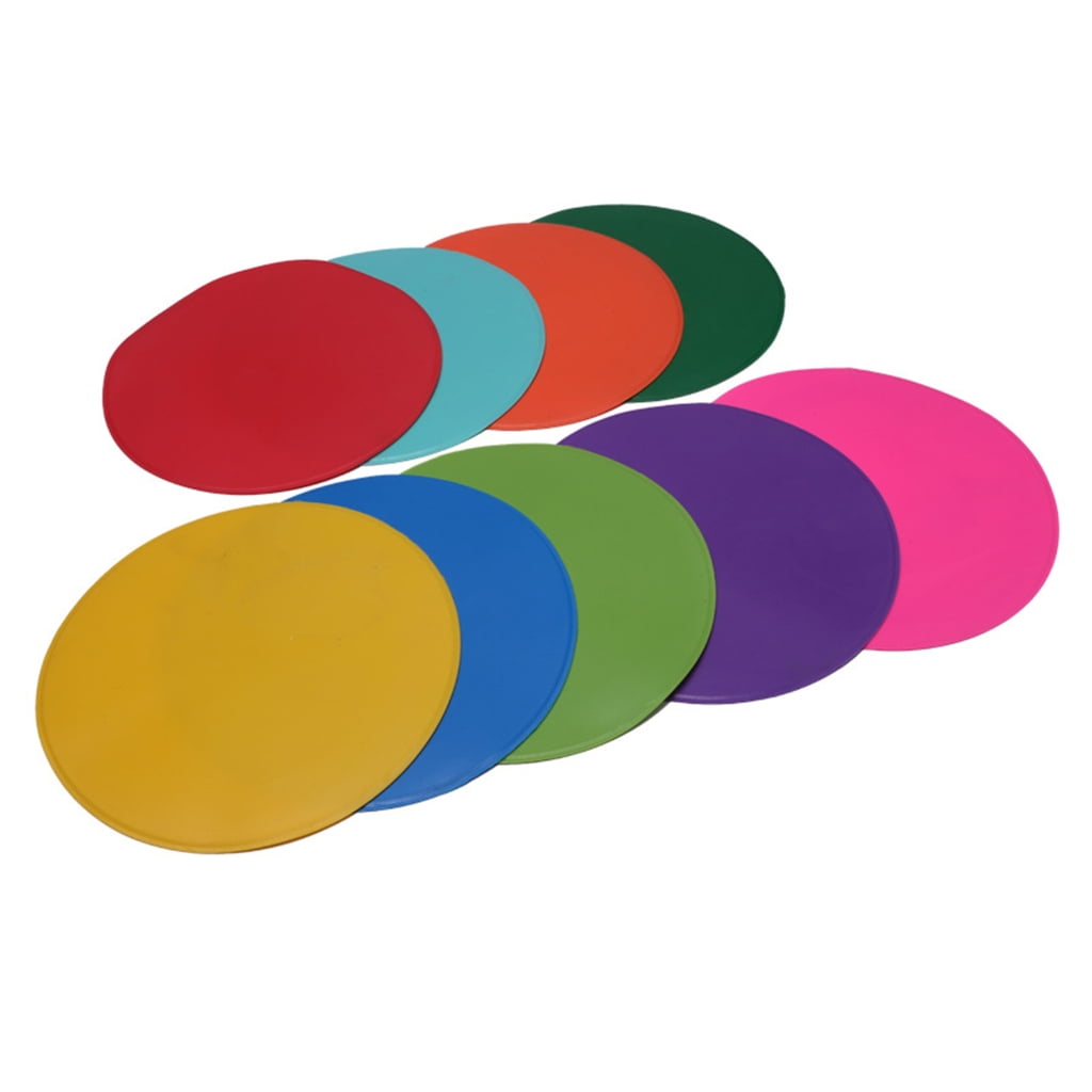9Pcs Spots Markers Floor Spots NonSlip Floor Markers Flat Field Cones ...