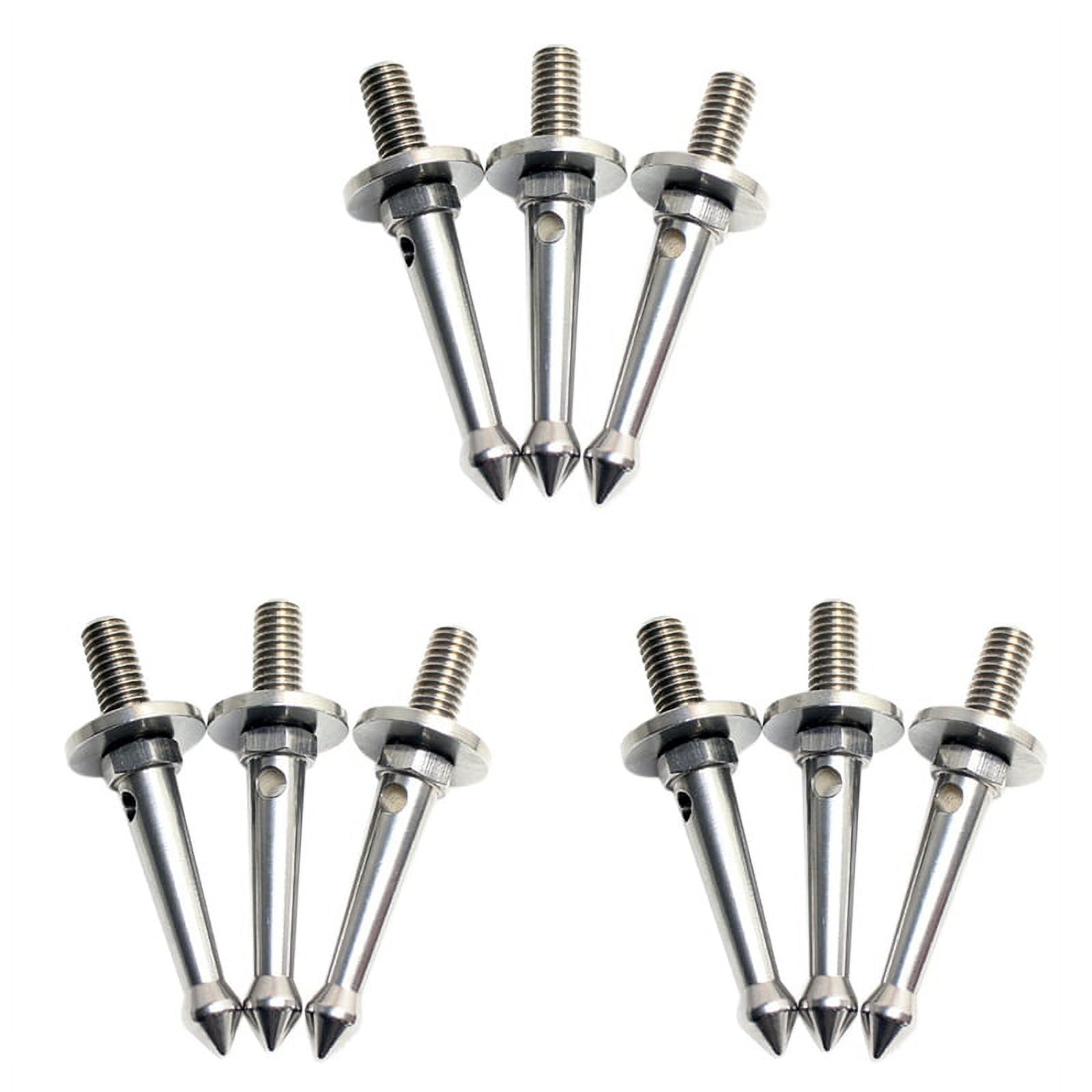 9Pcs Stainless 3/8 Inch Tripod Foot Spikes for Softer Looser Terrain ...