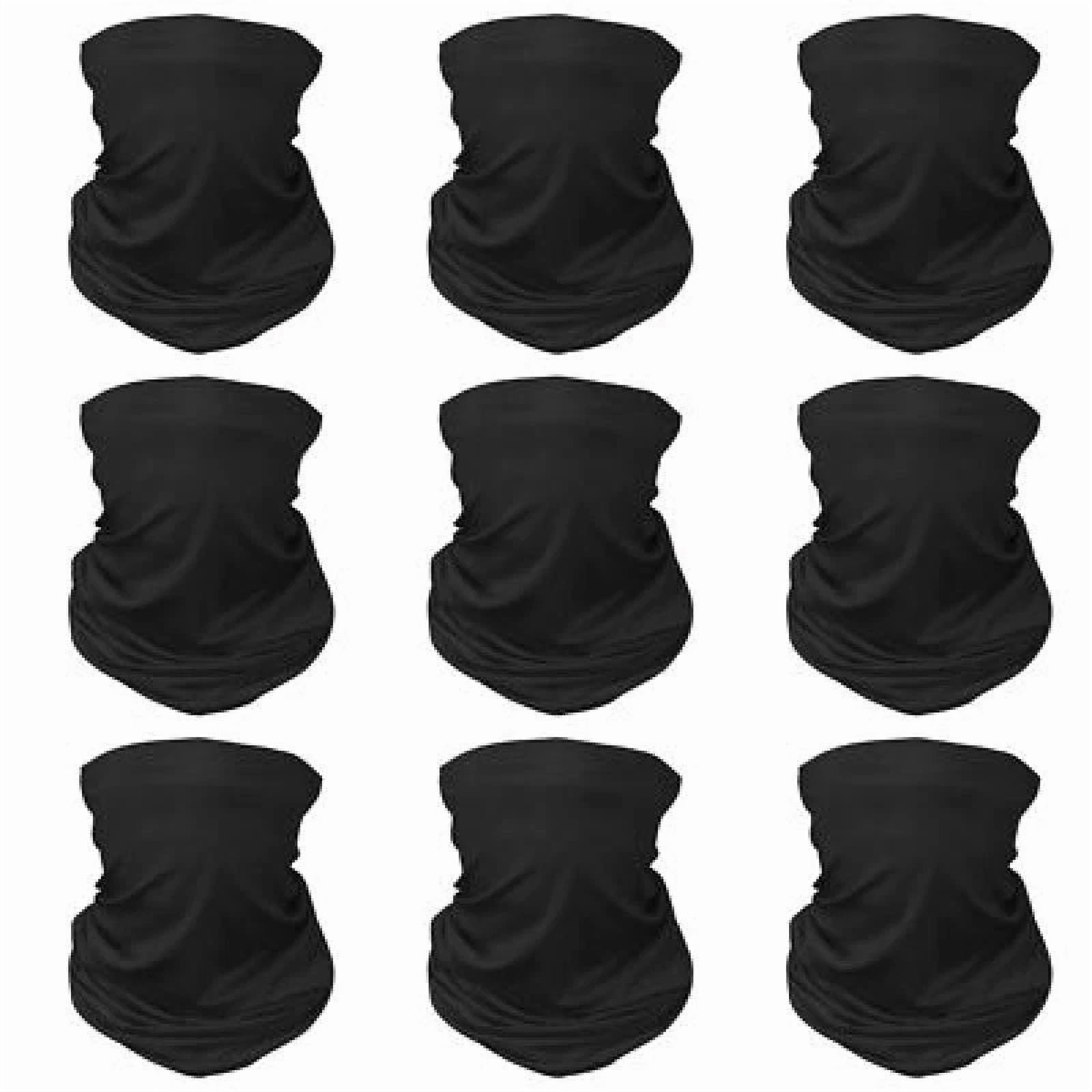 9Pcs Sun Uv Protection Face Mask Neck Gaiter Bandana For Cycling ...