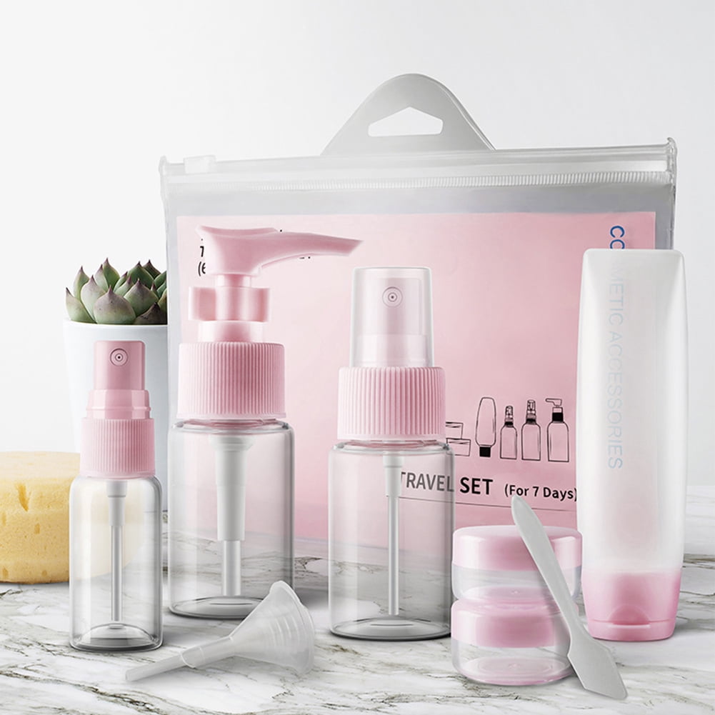 9Pcs Travel Size Toiletries Containers Travel Bottles Set Cosmetic ...