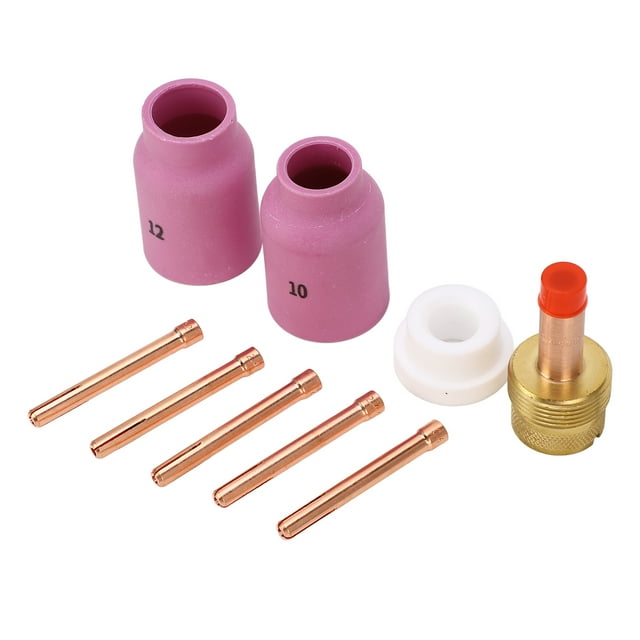 9Pcs Welding Cup Torch Collet Set Copper PTFE TIG Welding Cup Collet ...
