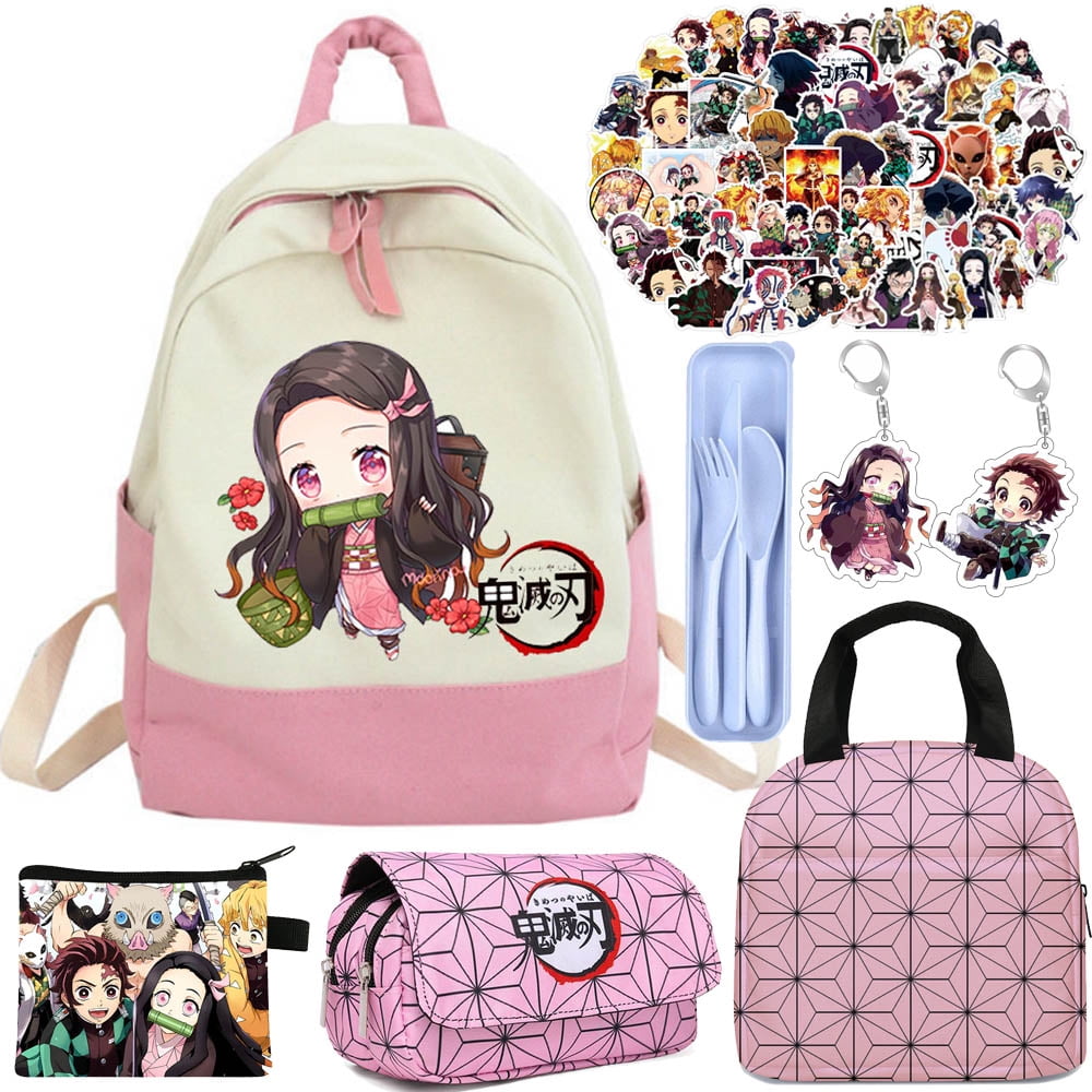 9Pcs/set Kamado Nezuko Demon Slayer Anime Cosplay Unisex Students ...