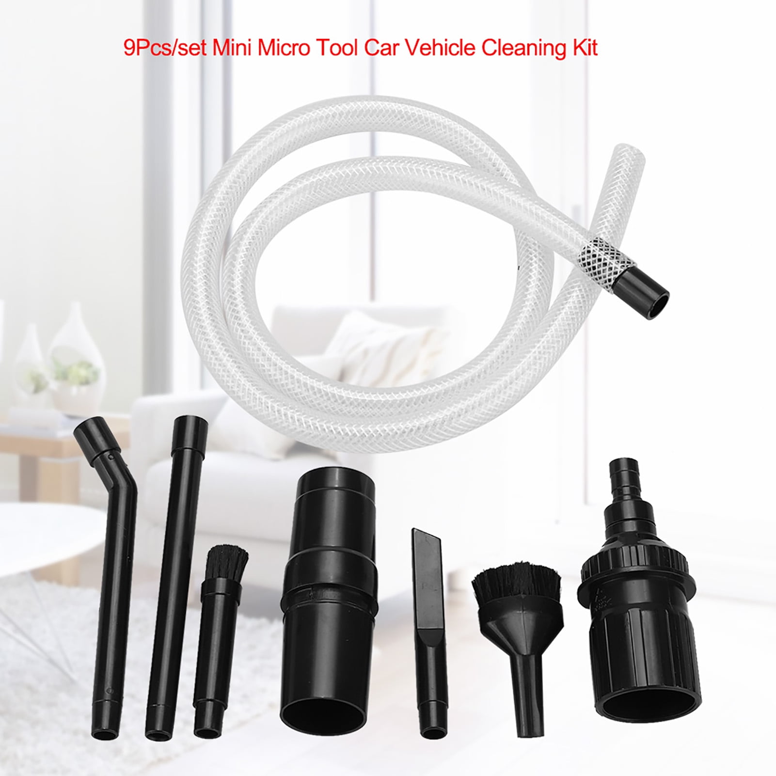 9Pcs/set Mini Micro Tool Car Vehicle Cleaning Kit Universal Vacuum ...