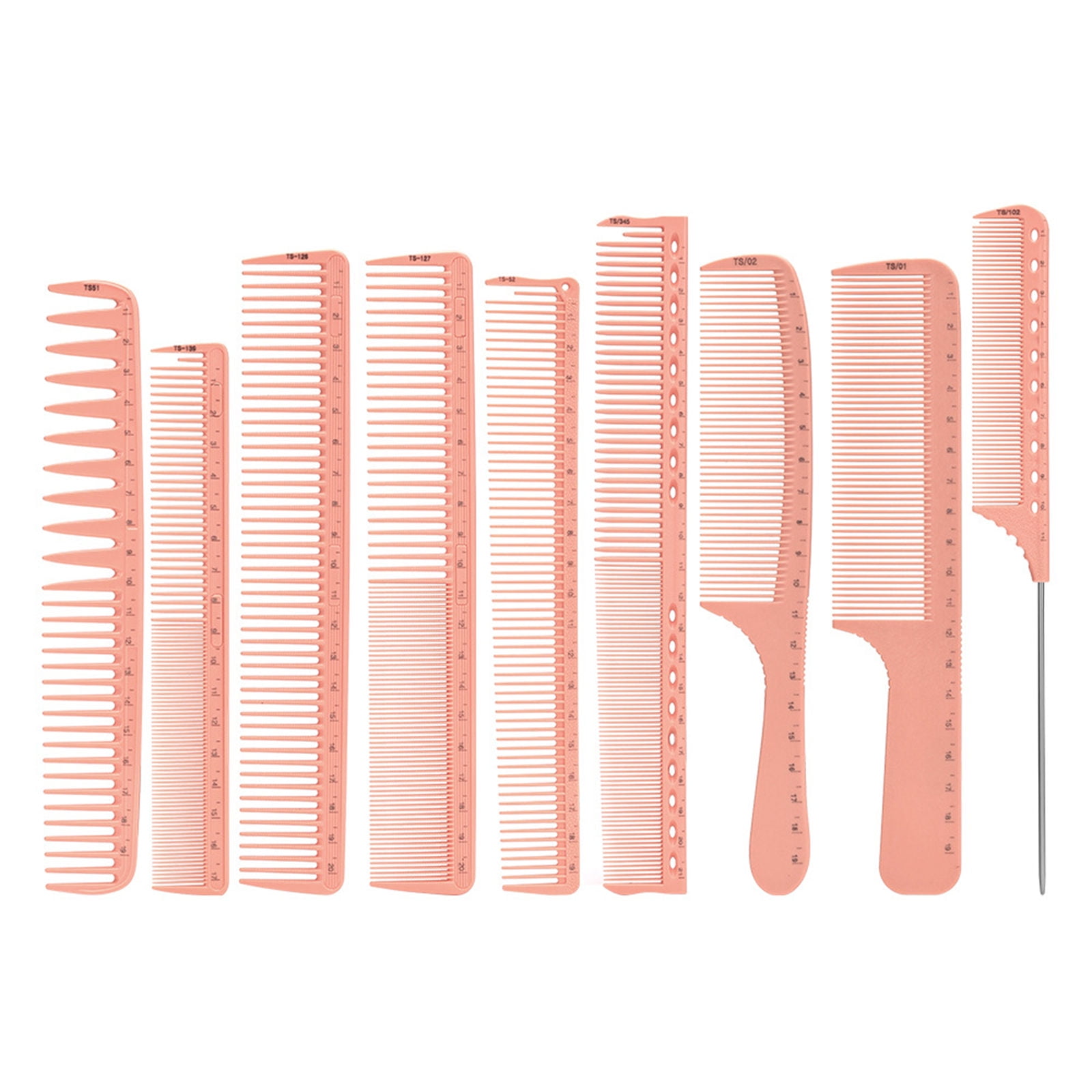 9Pieces Hair Styling Comb Set,Professional Fine and Wide Tooth Comb ...
