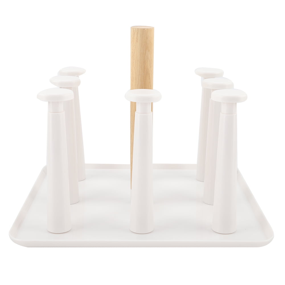 Dracceev 9Pillars Upside-Down Cup Drain Rack Drying Glass Holder Cup ...