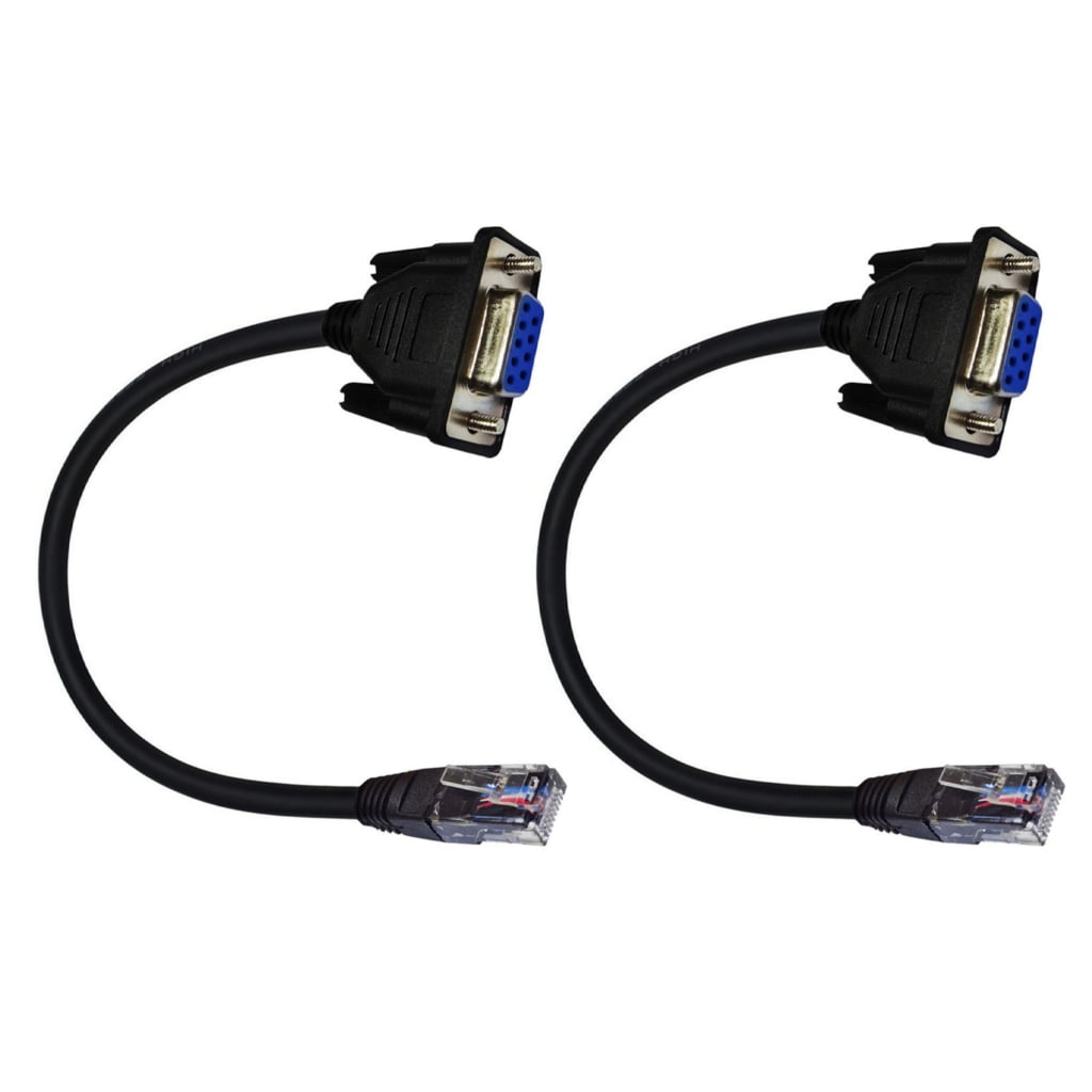 9Pin DB9 To RJ45 Ethernet LAN Consoles Cable For Debugging &Data ...