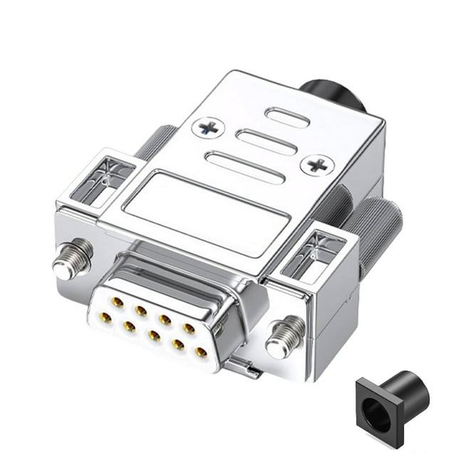 9Pin Male/Female Socket Metal Shell RS232 9 Pin Port Connector RS485 ...