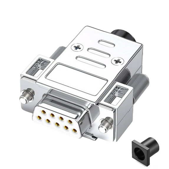 9Pin Male Female Soldering Connector 9Pin RS232/485 Port Adapter ...