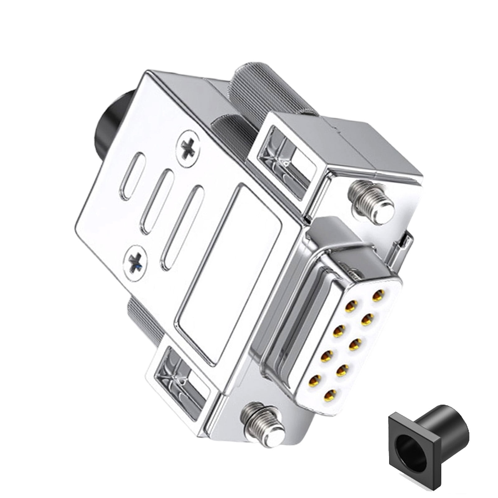 9Pin Male/Female Socket Metal Shell RS232 9 Pin Port Connector RS485 ...