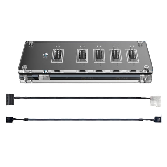 9Pin USB Header Splitter with SATAs Power Cable, Internal USB HUBs ...