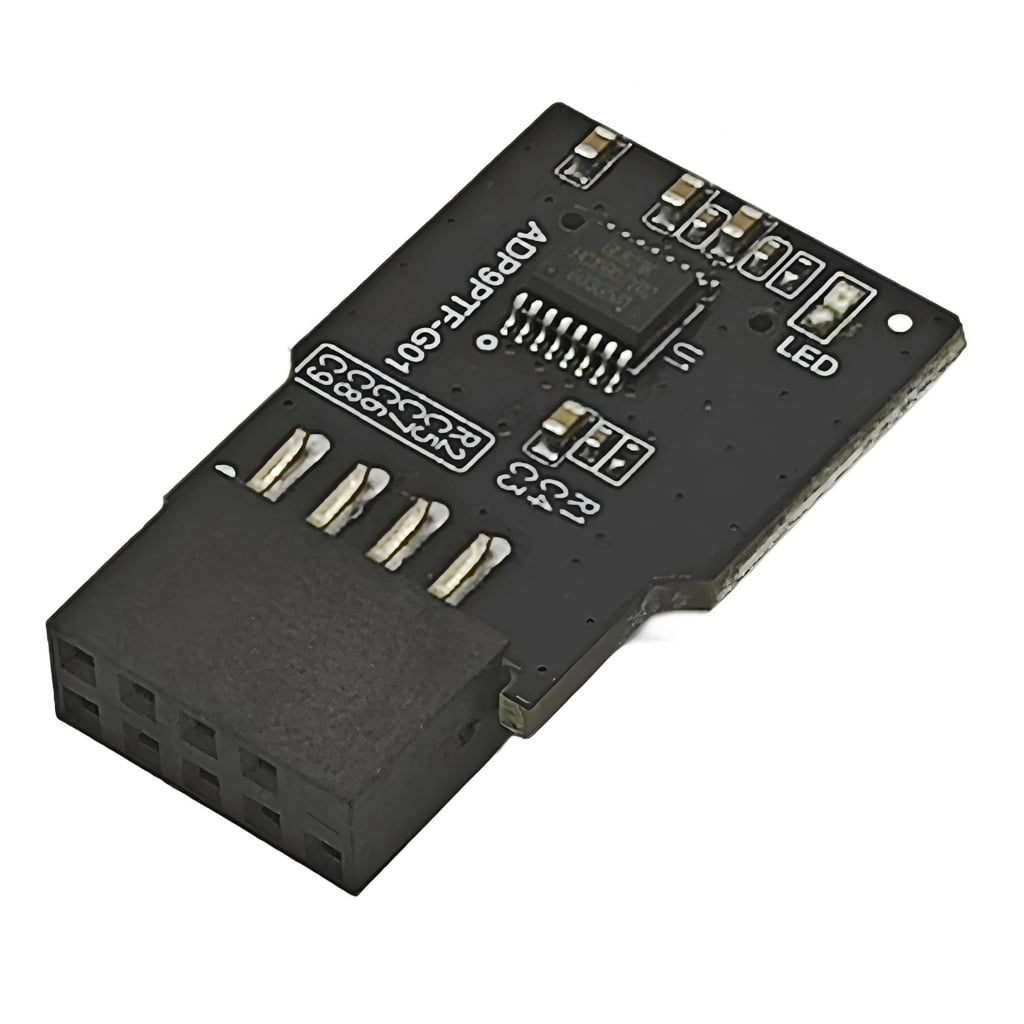 9Pin USB2.0 Hubs Adapters Board Builts In Single TFs Card Slot For ...