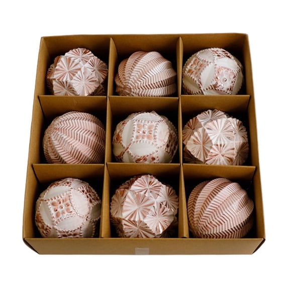 9Psc Christmas Ball Set, Christmas Tree Decoration, Xmas Hanging Ball ...