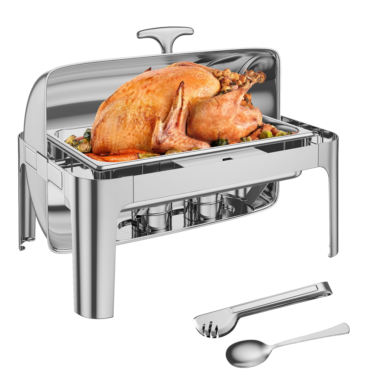 9QT Stainless Steel Chafing Dish Buffet Set - Walmart.com