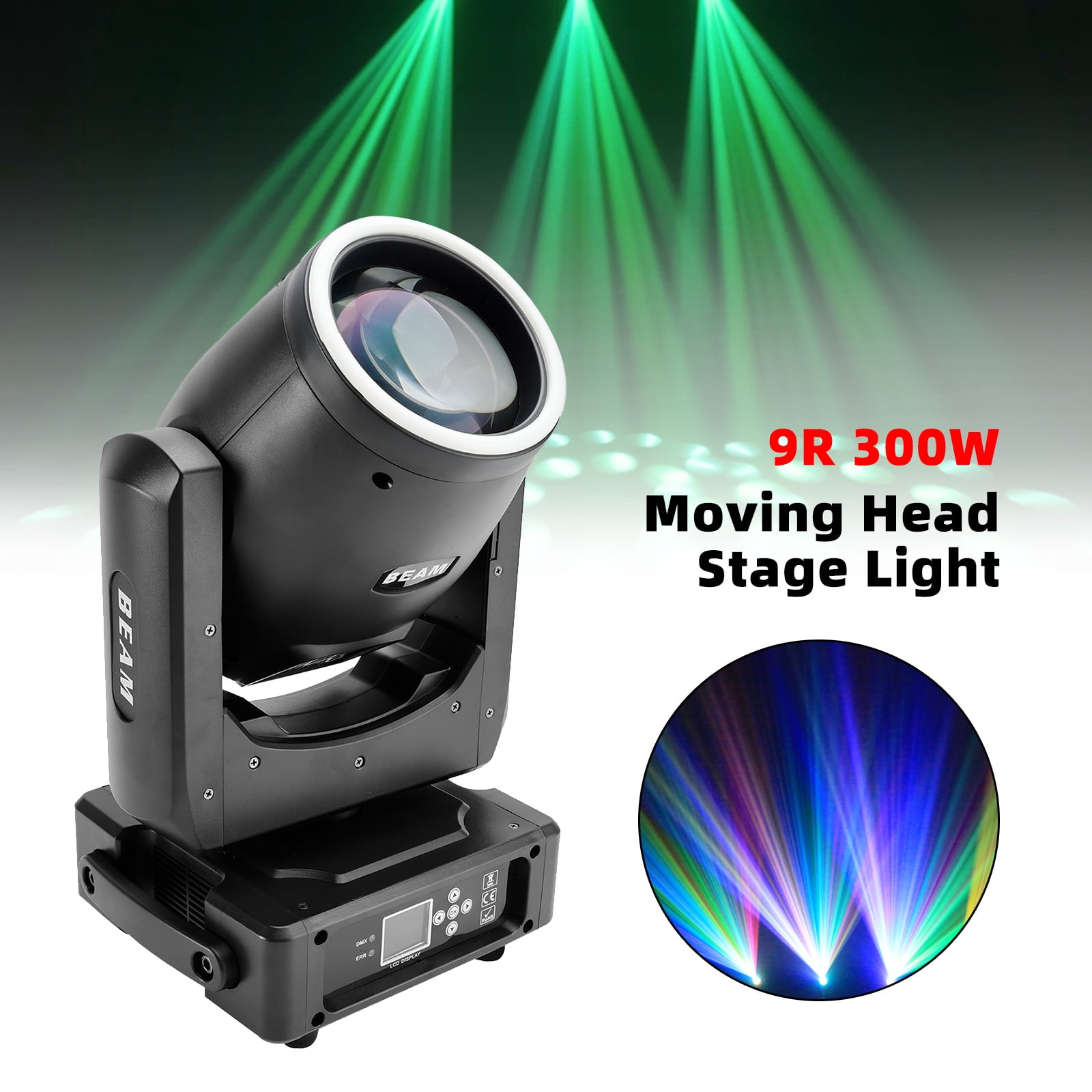 9R 300W Moving Head Stage Light LED RGBW Gobo Beam DMX DJ Disco Party ...