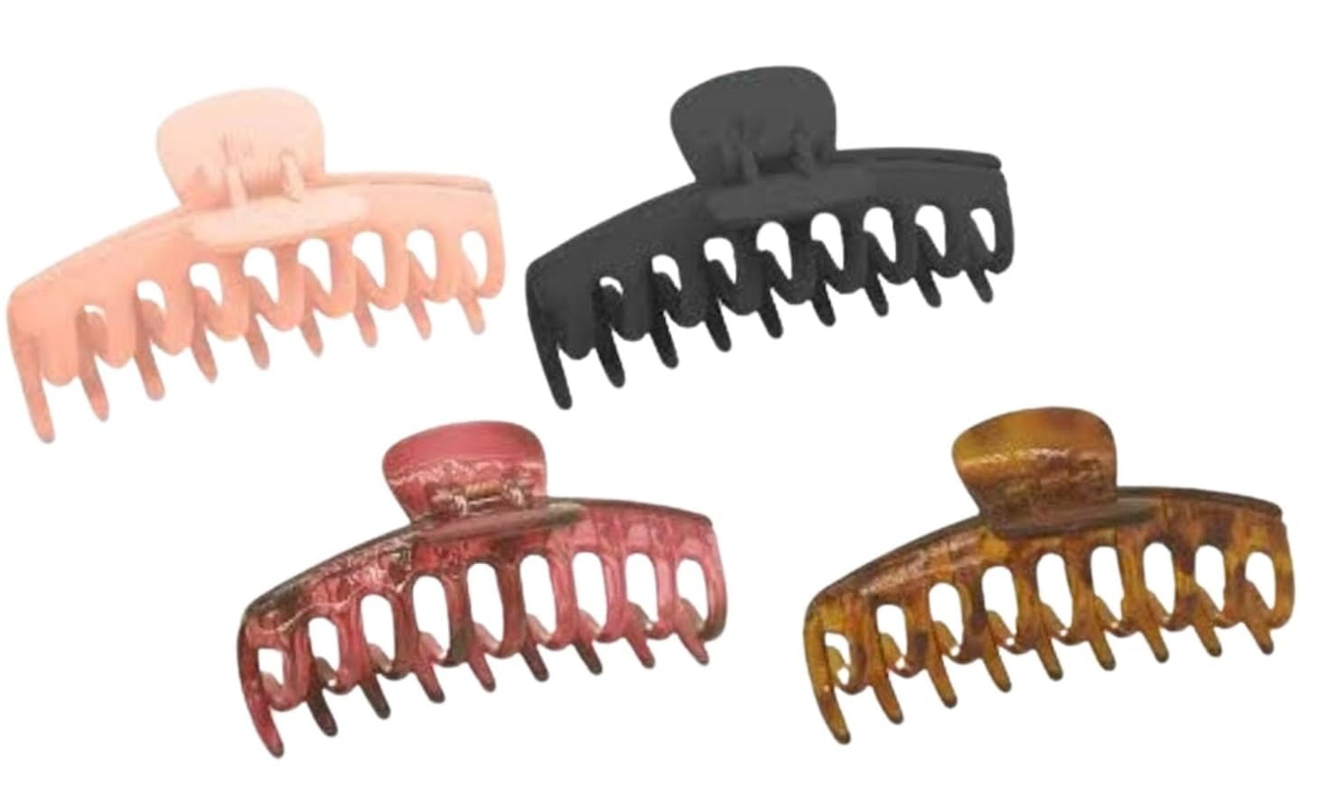 9SR SELECTION Hair Claw Clip Strong Hold Rectangle Claw Hair Clips ...